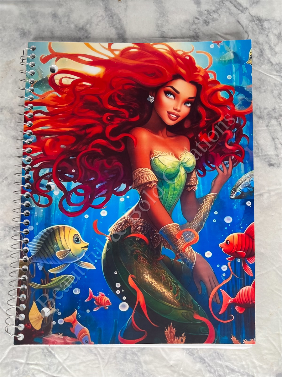 Melanin Mermaid Notebook – Beautiful & Bold Creations